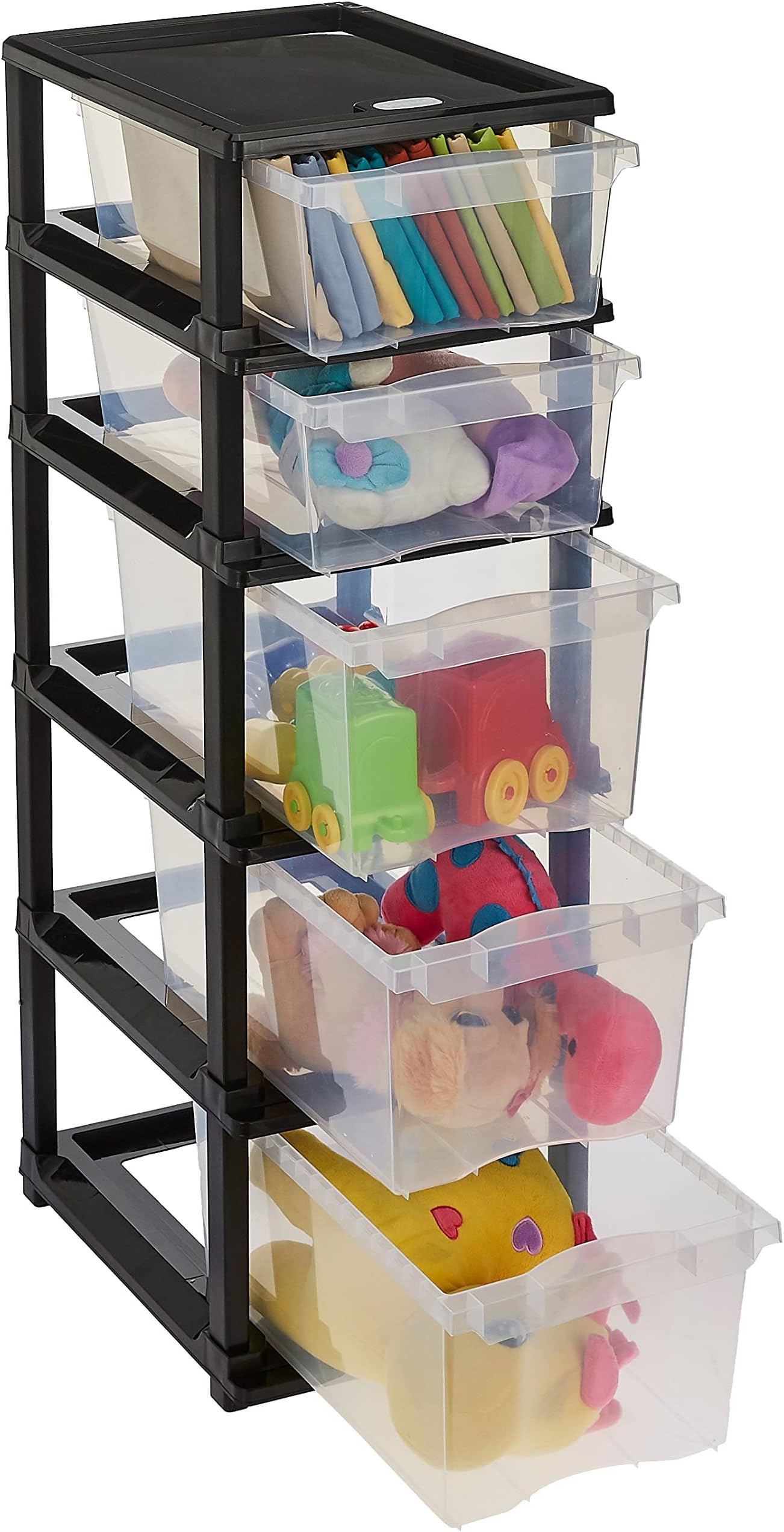 ABOUT SPACE 5 Layer Modular Drawer System - Multipurpose DIY Plastic ...