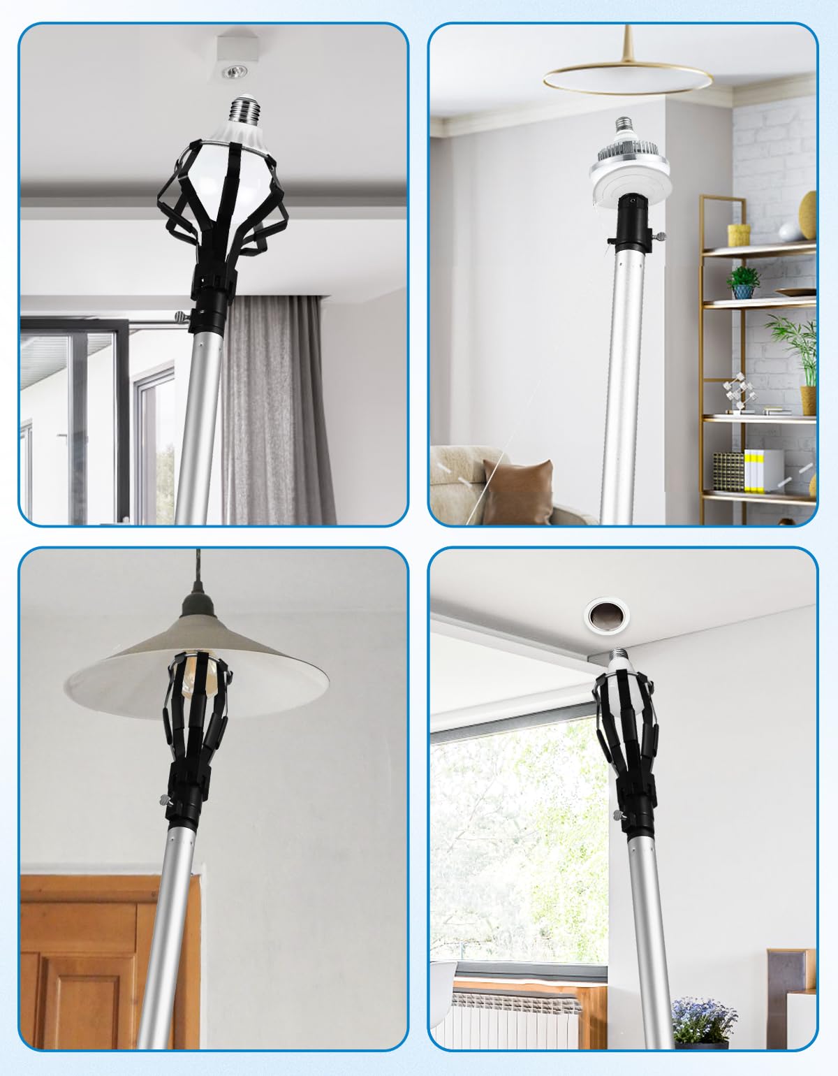 Extended Reach Bulb Changer Mr. LongArm Light Bulb Changing Pole