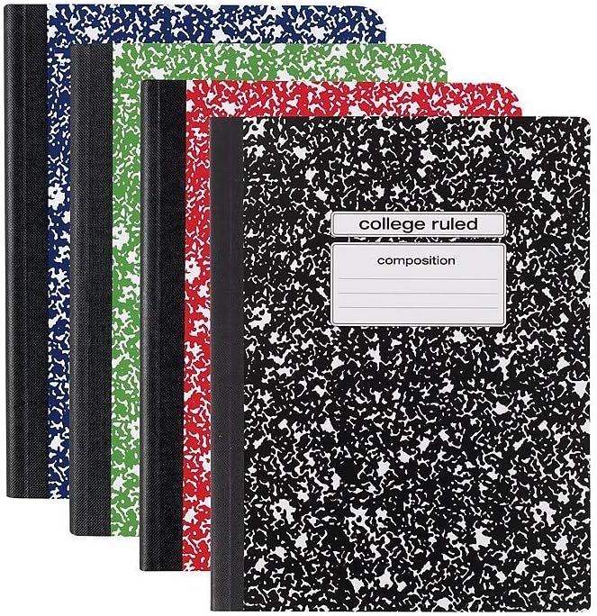 Amazon.com : Staples Wide Rule Composition Book, 9-3/4" x 7-1/2 ...