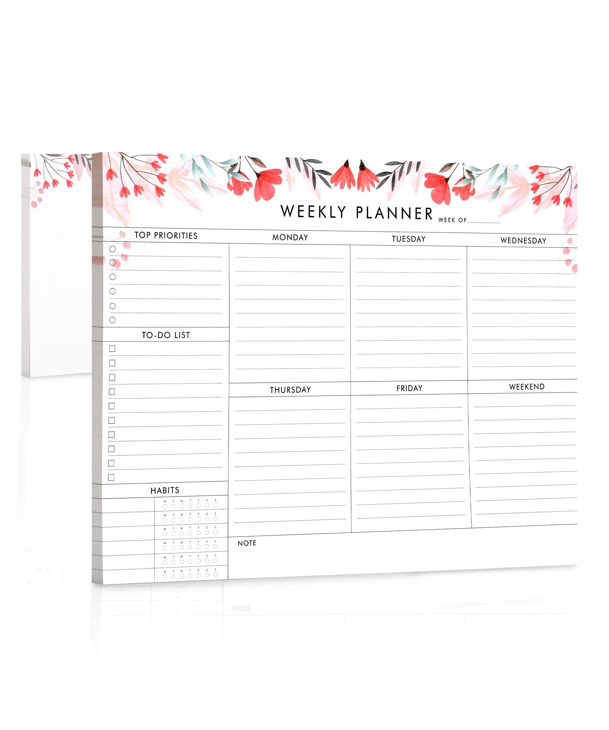 Snapklik.com : Weekly Planner Notepad 50 To Do List Notepad