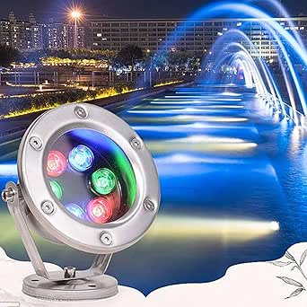 LED Fountain Light - RGB Underwater Light, AC 12VLow Voltage ...