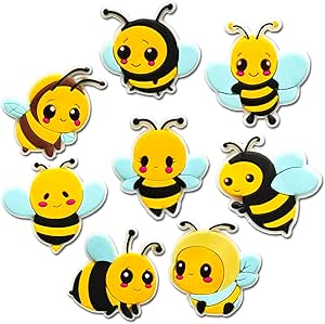 Amazon.com: Fox Bee Sunflower Music Star Focal Silicone Beads, Cute ...