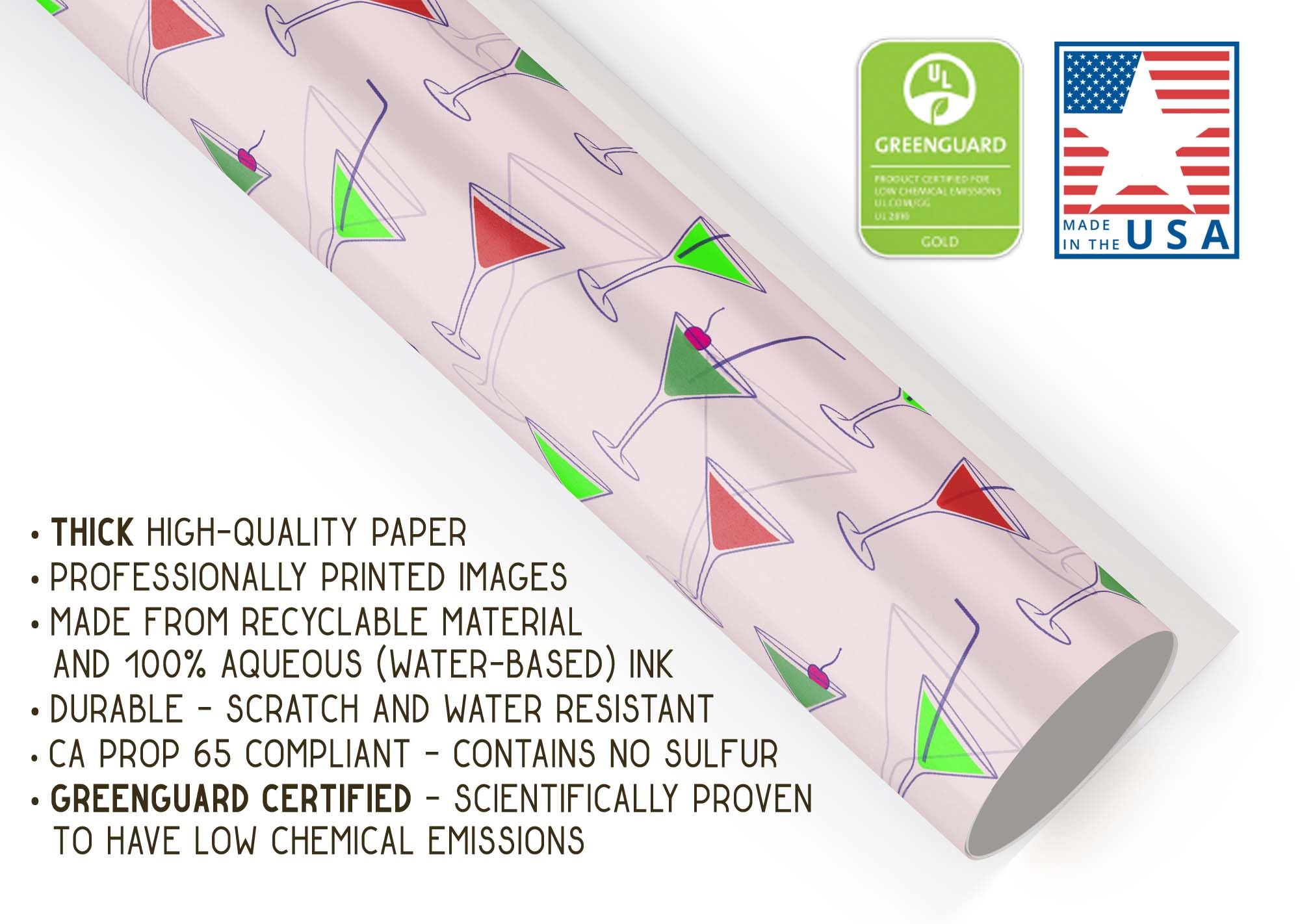 Martini Wrapping Paper Martini' Gift Wrap Durchdachten By Carly