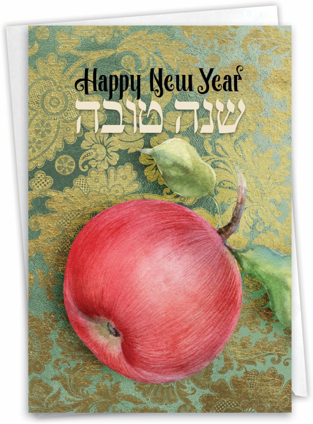Amazon.com : The Best Card Company - Rosh Hashanah Greeting Card with 5 ...