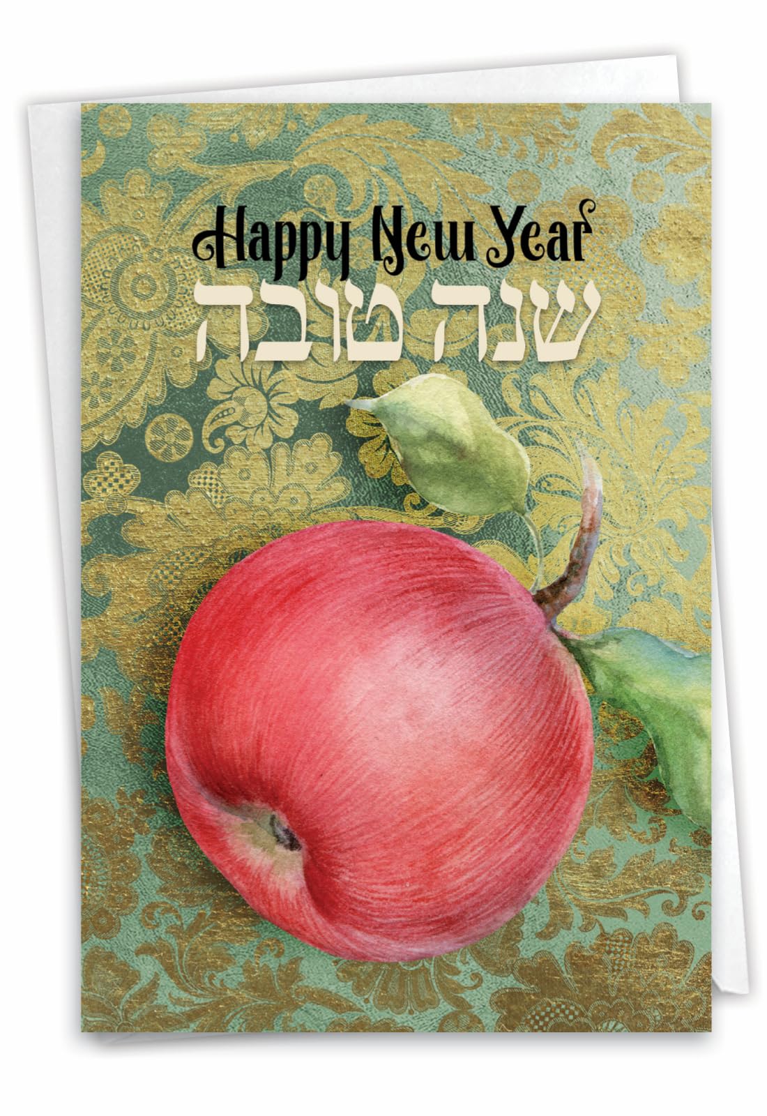 Amazon.com : The Best Card Company - Rosh Hashanah Greeting Card with 5 ...