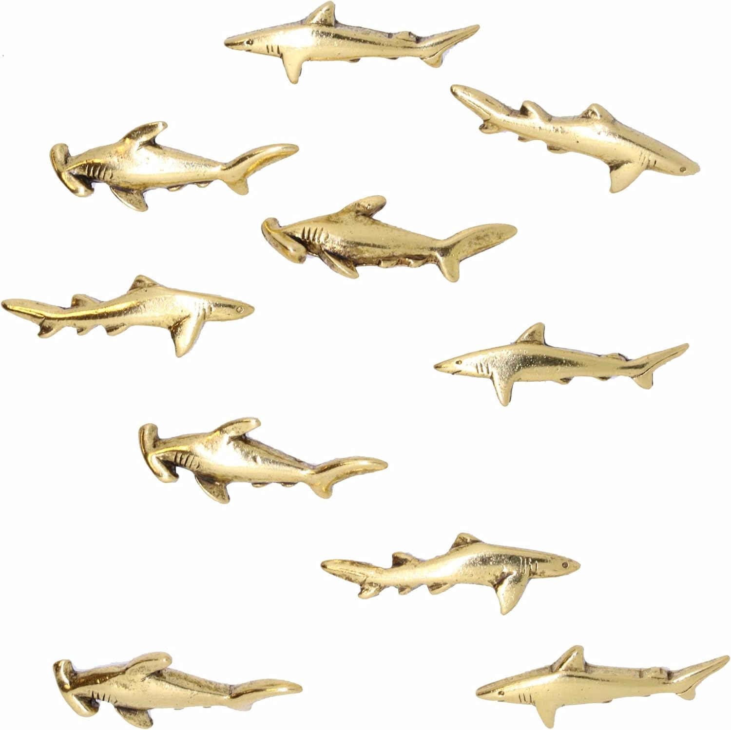 Amazon.com: Shark Pushpins - Gold Finish : Office Products