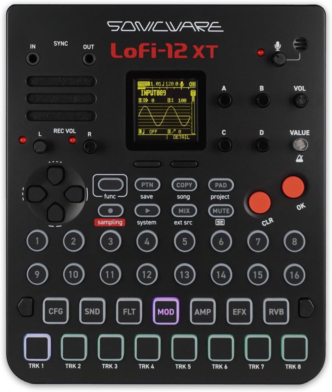 Amazon.com: Sonicware Lofi-12 XT [Low-res Digitized Sampler] 12/24kHz ...