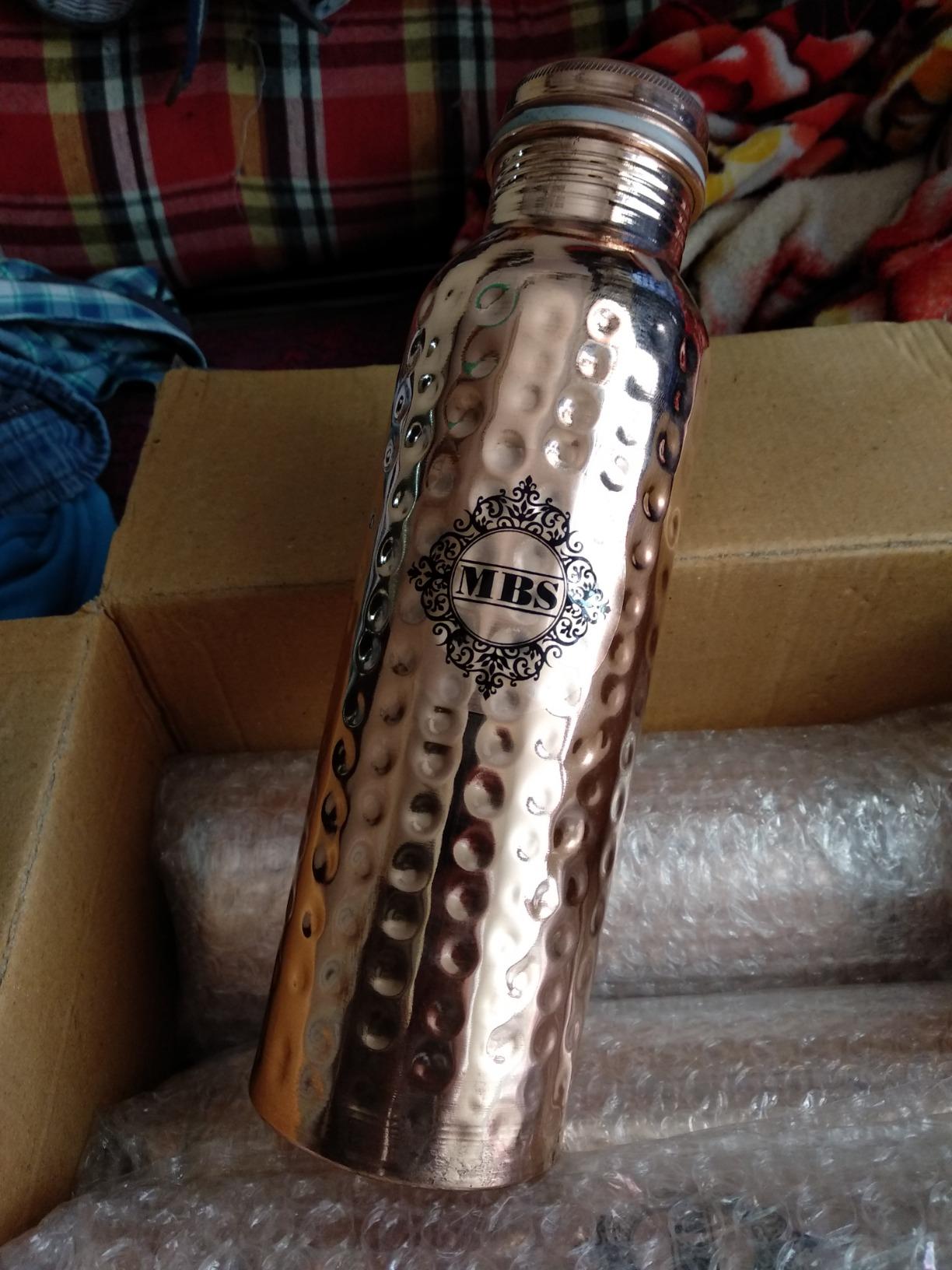 MBS Copper Bottle, 1L, Set of 4, Brown : Amazon.in: Home & Kitchen