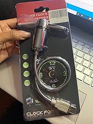 Amazon.com: BREIS New USB Clock Fan with Real Time Clock and ...