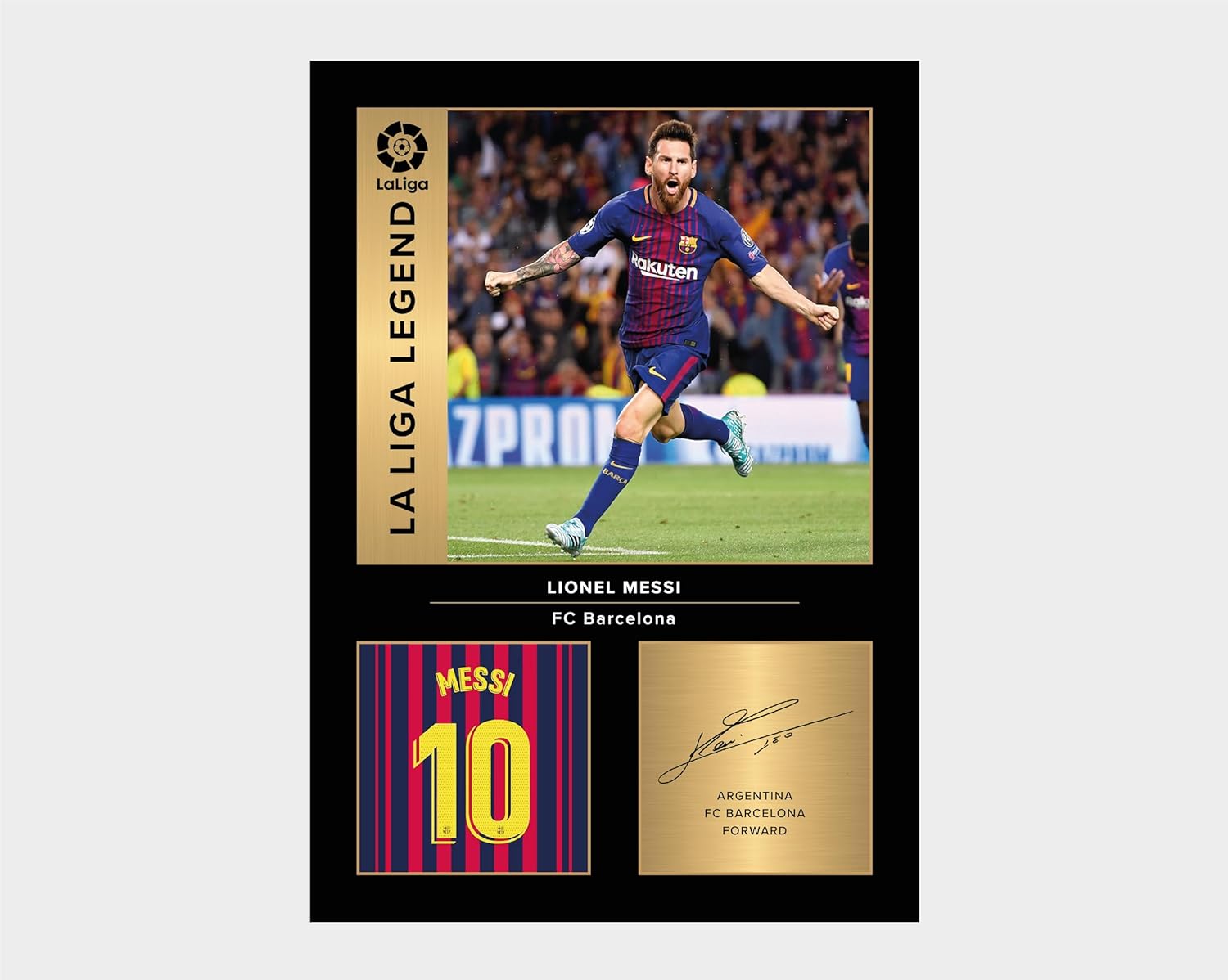 Icons Wall Art Lionel Messi Barcelona Legends Signed A4 Printed Photo ...