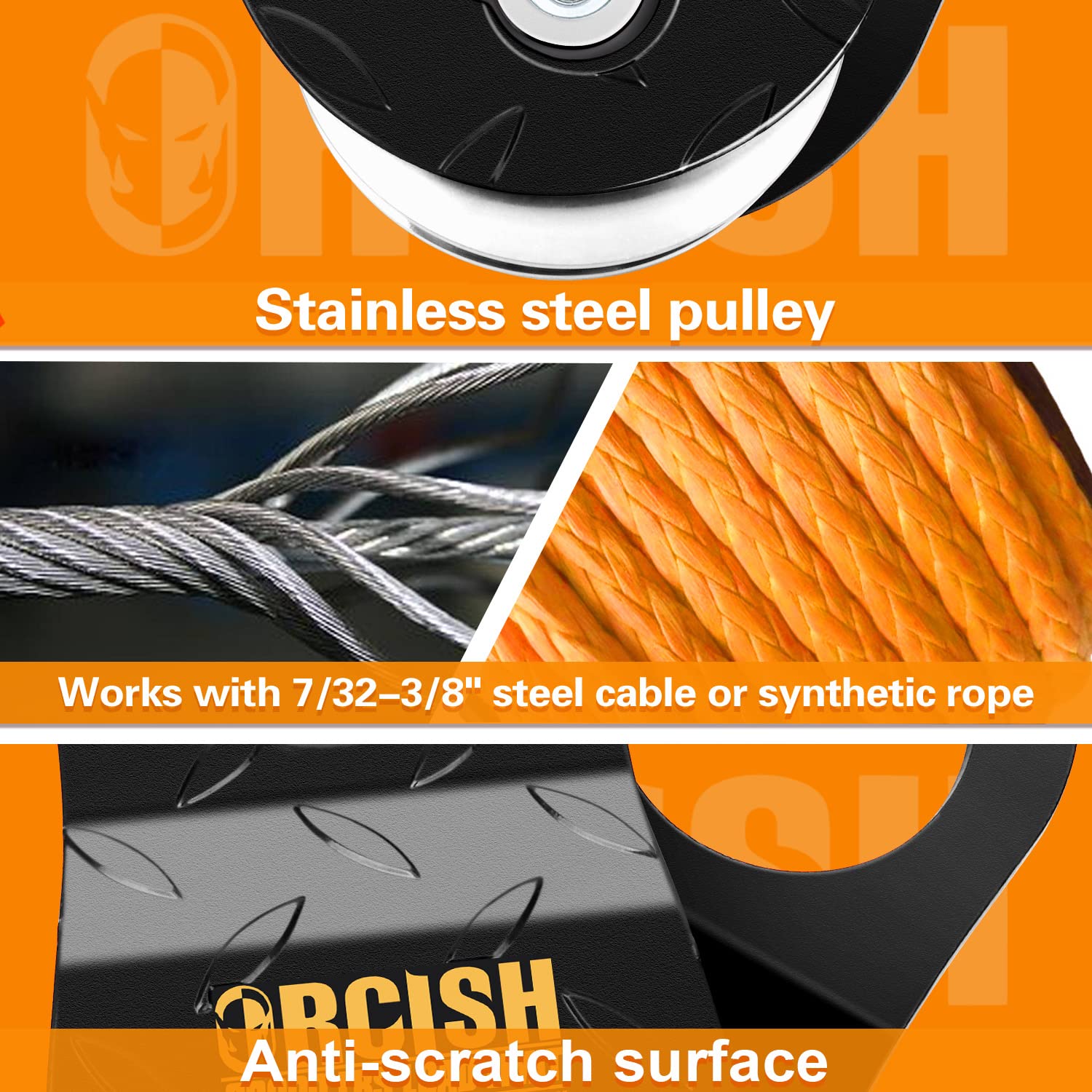 Snapklik.com : 10 Ton Snatch Block, 22,000 LBS Capacity Block And ...