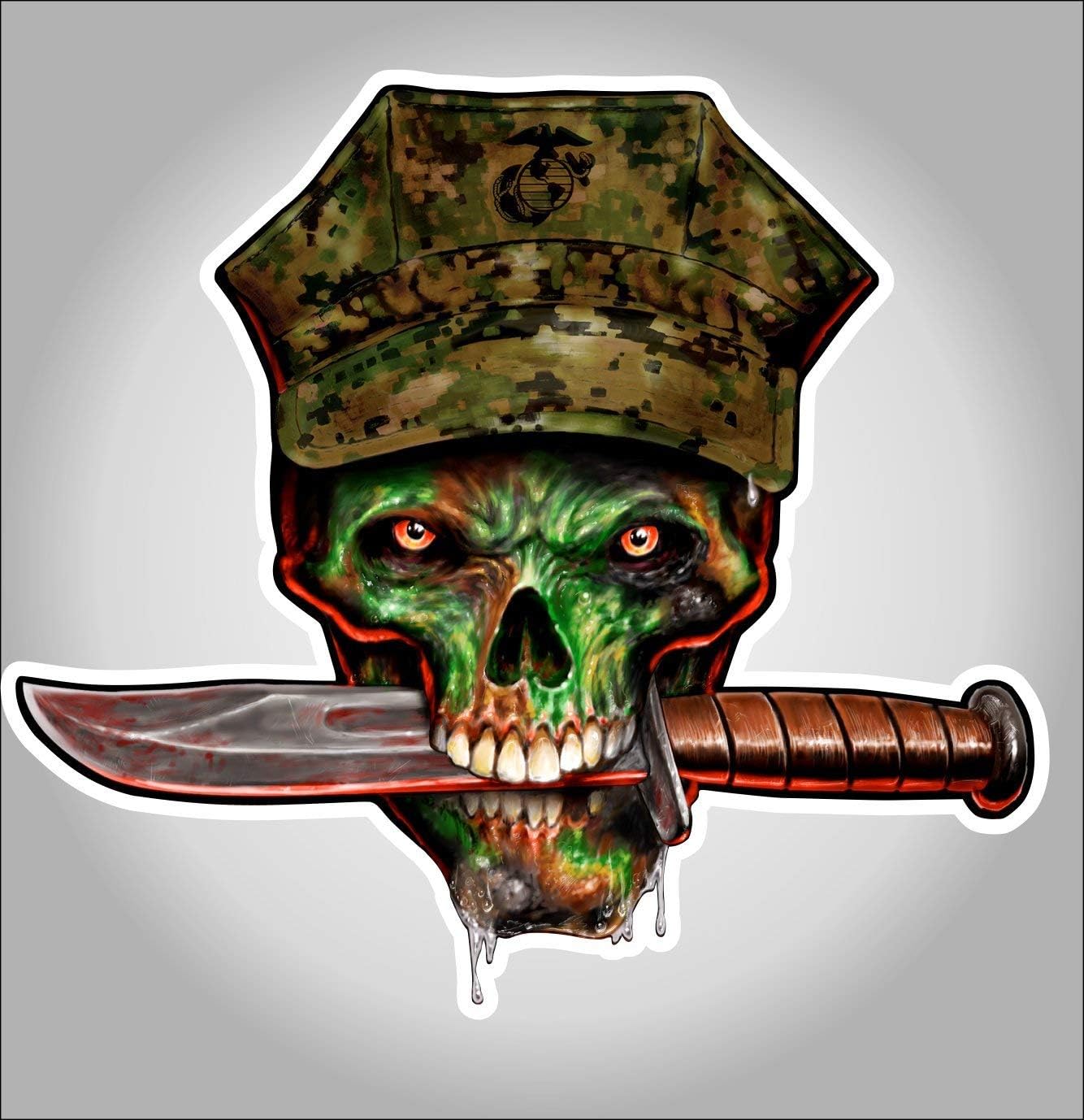 Amazon.com - Military Zombie Car Stickers Decals Waterproof Car Styling ...