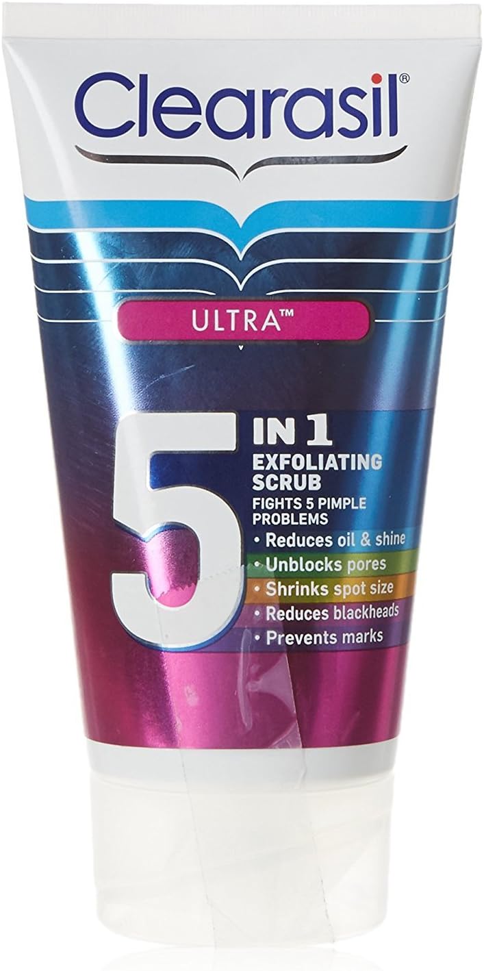 Clearasil 5-in-1 Ultra Exfoliating Scrub, 150 ml, Pack of 6 : Amazon.co ...