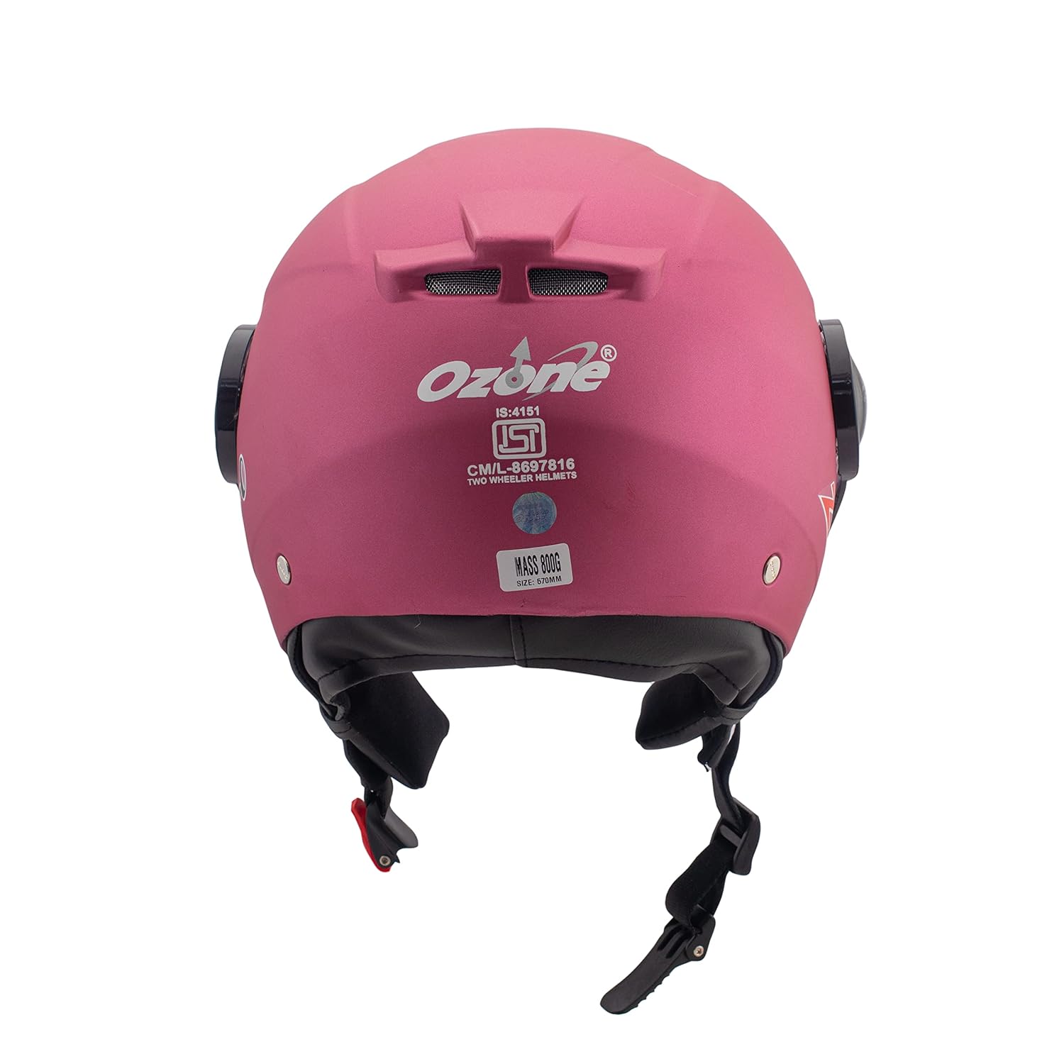 Ozone Helmet Zipp-O for Men and Women (Pink) : Amazon.in: Car & Motorbike