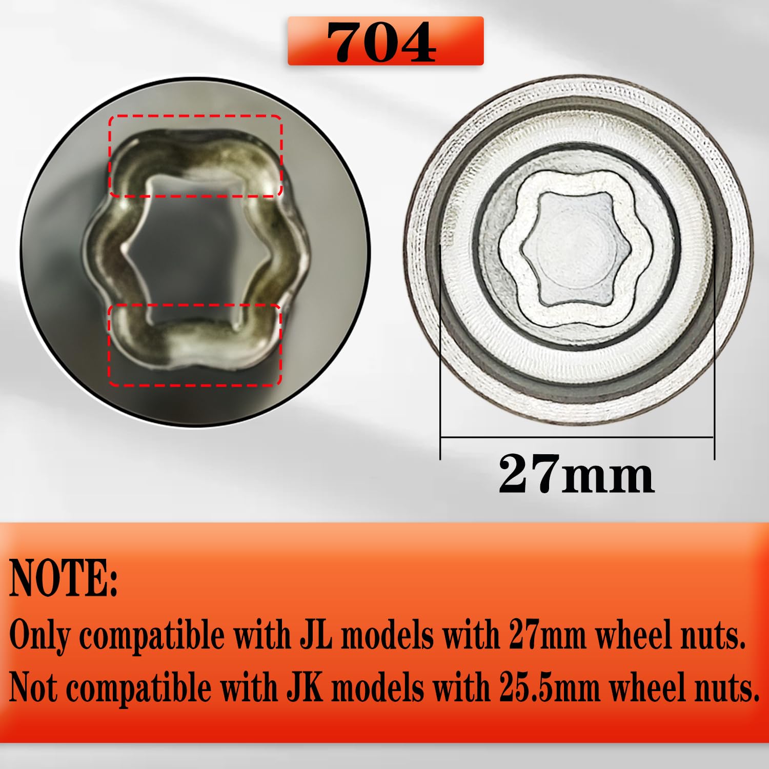 Snapklik.com : JL 704 For 27mm Nuts, Jeep Wheel Lock Nut Removal Tool ...
