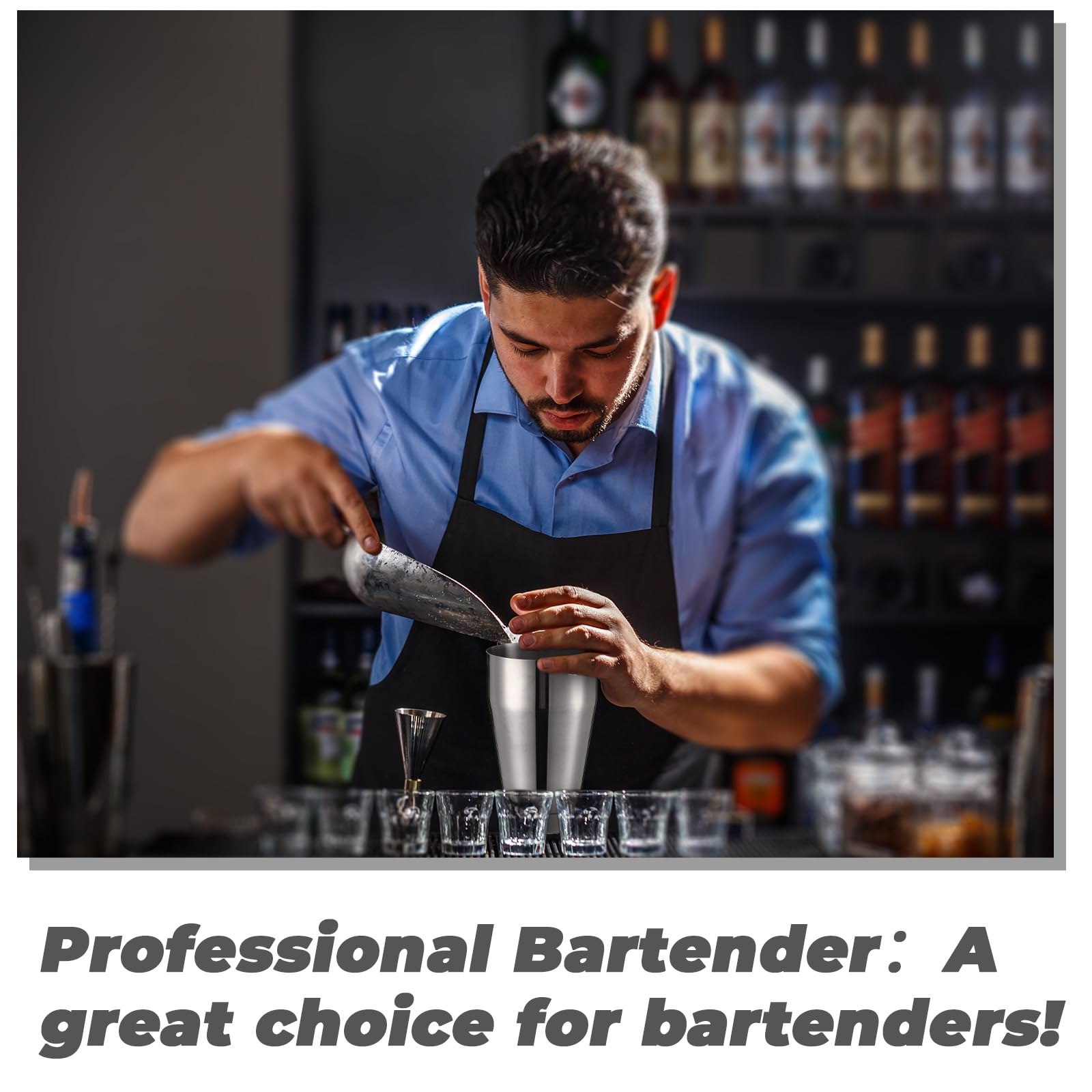 Snapklik.com : Sabary 2 Pcs Cocktail Shakers Professional Bar Shaker ...