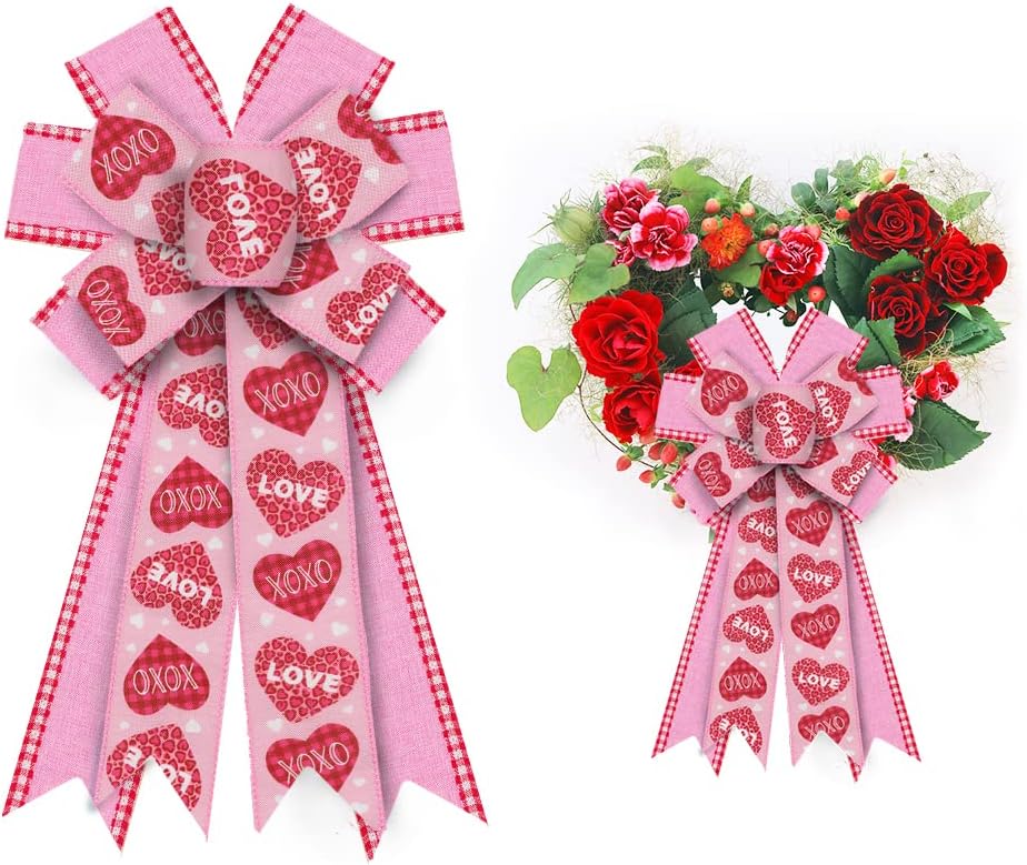 Amazon.com: ALIBBON Large Spring Bows for Wreaths, Spring Wreath Bows ...