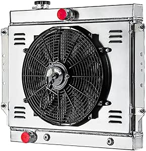 Amazon.com: Cubauto CC5960 3 Row Core Radiator Shroud Fan For 1959-1960 ...