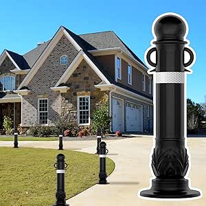 Amazon.com: bollard post, 80cm H Plastic Bollard Post for Driveways ...