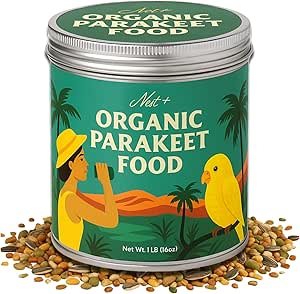 Amazon.com : 100% Organic Parakeet Food – Premium Bird Seed Mix with ...