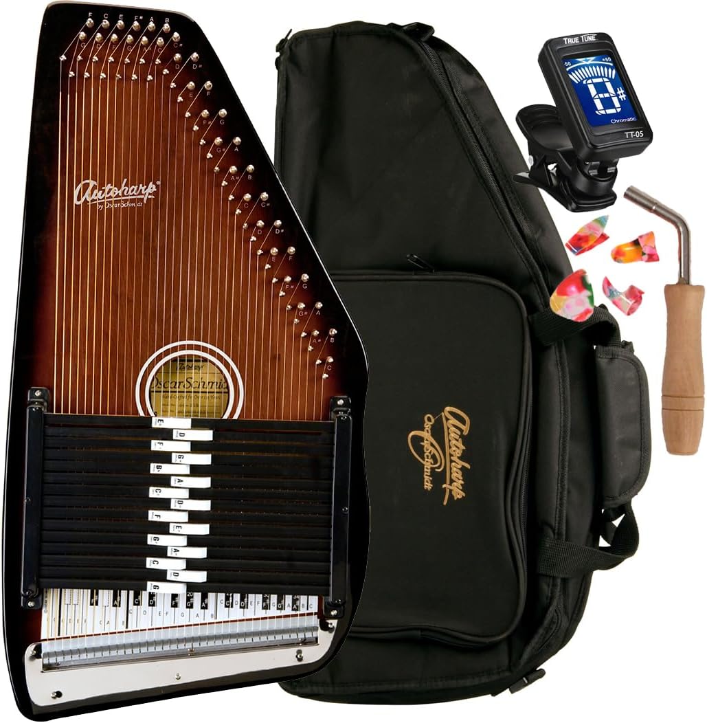 Amazon.com: Autoharp by Oscar Schmidt OS15B "The Berkshire" 15-Chord 36 ...