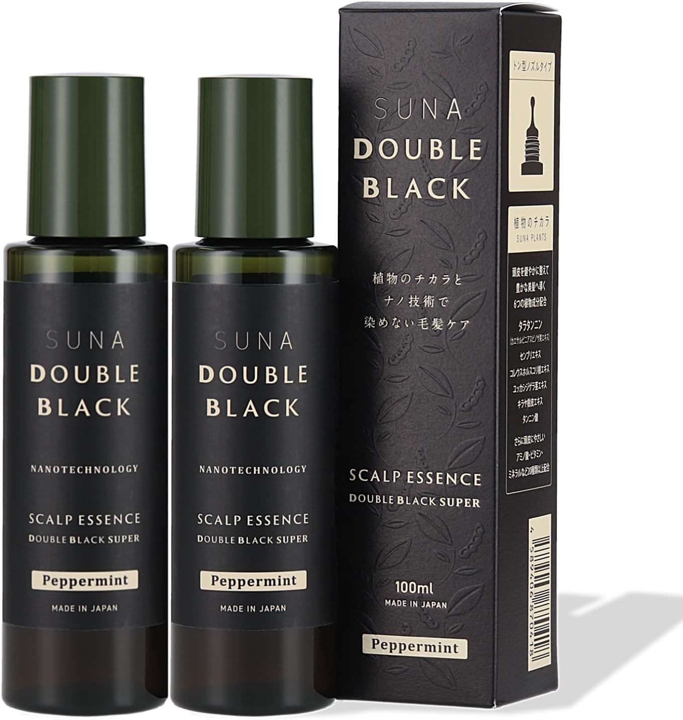 Amazon | SUNA BIOSHOT（スーナ）ダブルブラック 白髪世代の髪と頭皮へ スカルプエッセンス 染めない毛髪ケア 白髪ケア ...