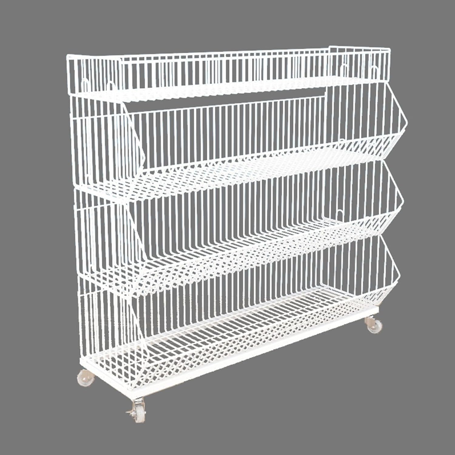 Amazon.com - Metal Steel Supermarket Shelf, Wire Storage Rack Snack ...