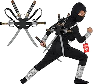 Amazon.com: Morph BPA Free Ninja Swords Kids with Back Strap, Ninja Toy ...
