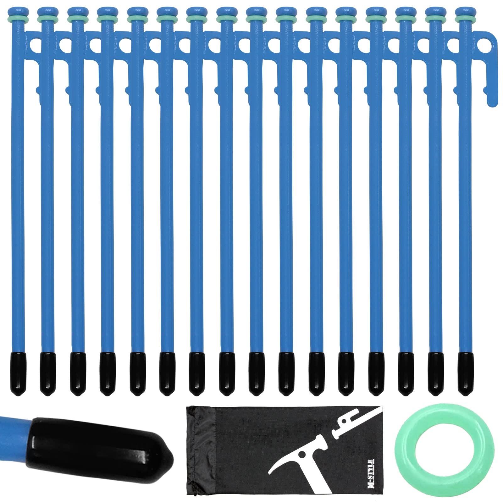 Tent Stakes Heavy Duty 10 inch Steal Tent Pegs for Camping Ground ...