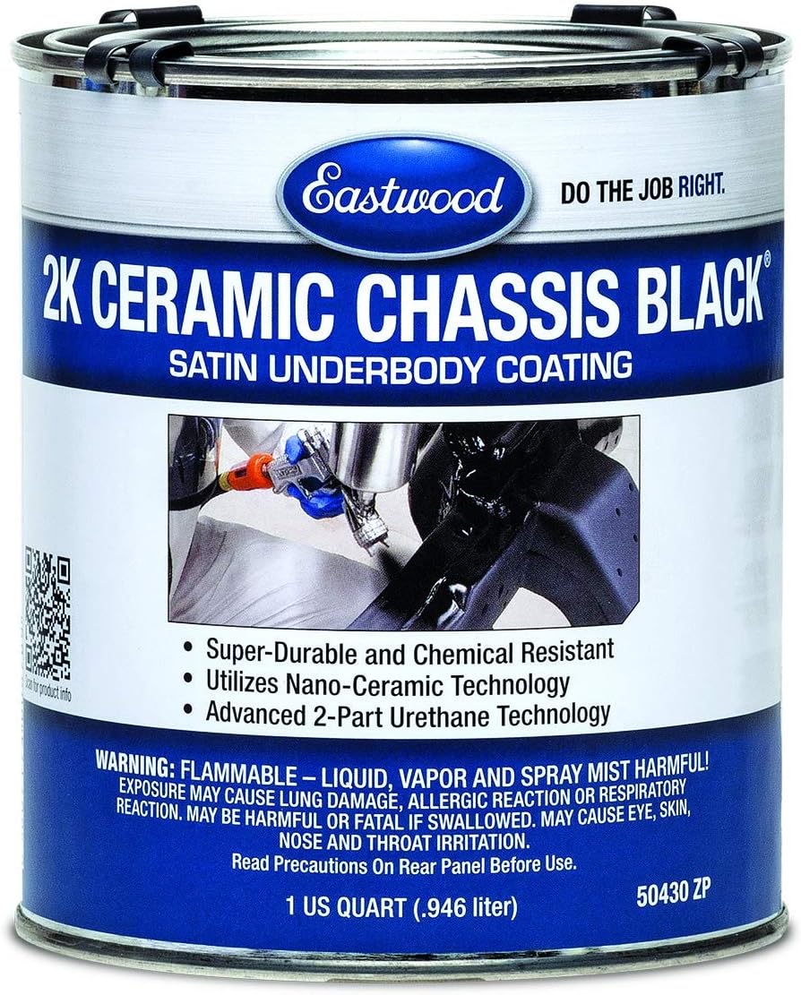 Amazon.com: Eastwood 2K Ceramic Chassis Black Satin Quart Chip UV ...