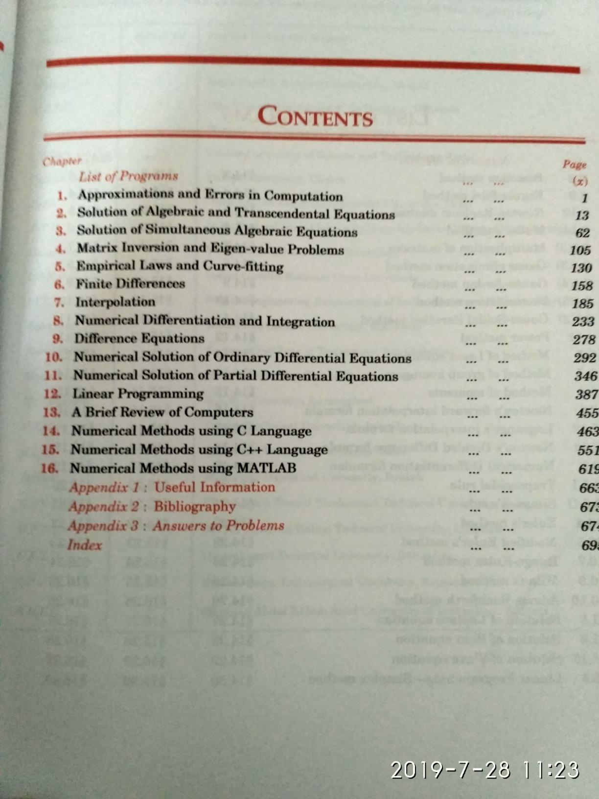 Buy Numerical Methods In Engineering And Science With Programs In C C And Matlab By Dr Bs