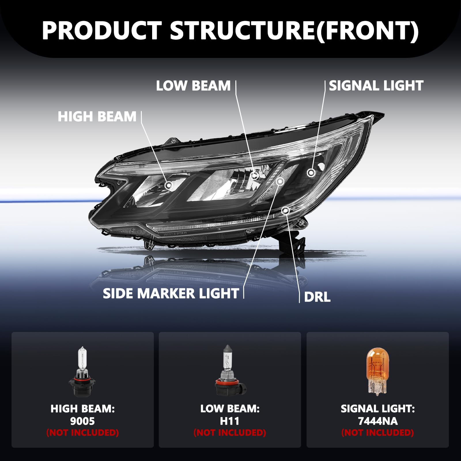 Snapklik.com : Aosky Headlight Assembly Set Compatible