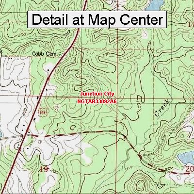 Amazon.com : USGS Topographic Quadrangle Map - Junction City, Arkansas ...