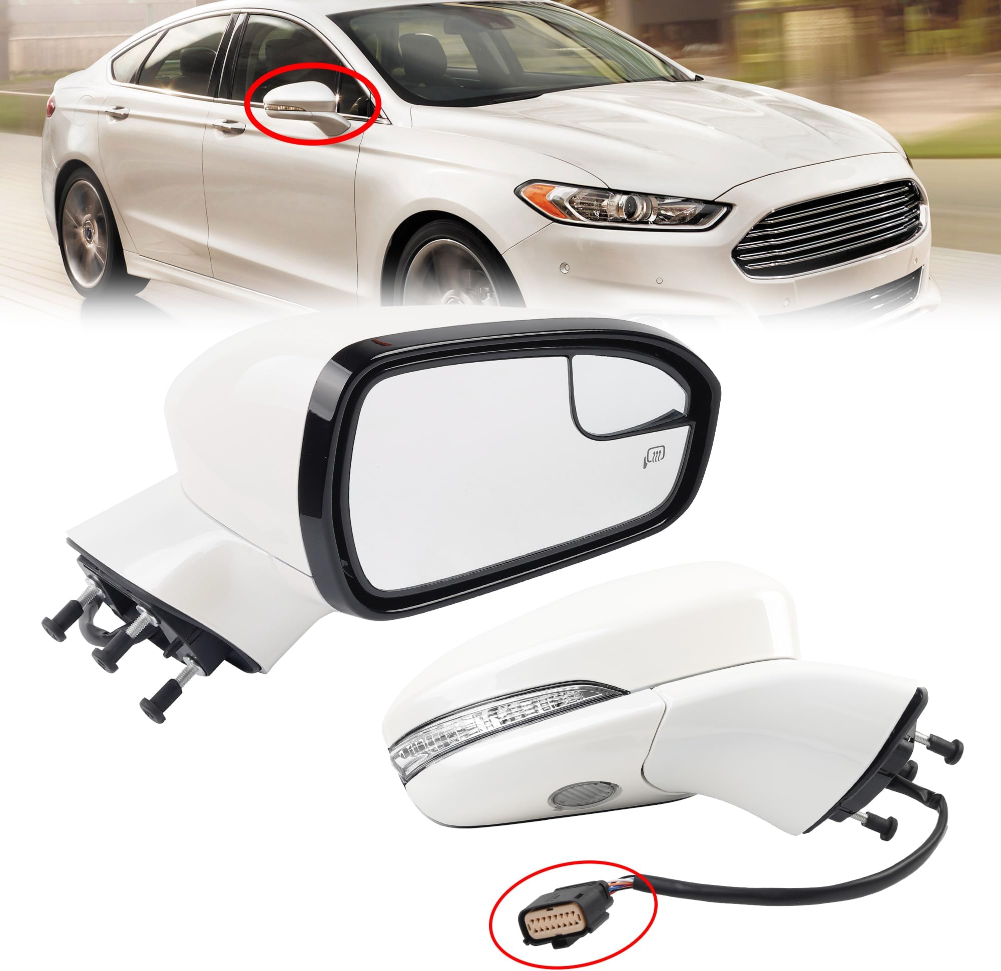 Amazon.com: Dasbecan Right Passenger Side Mirror Compatible with Ford ...