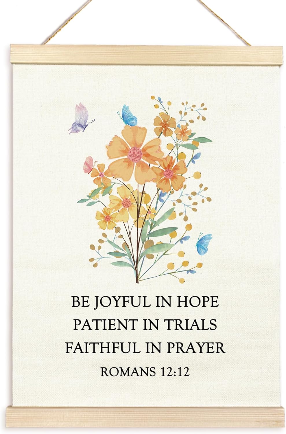 Amazon.com: TAEDIN Watercolor Floral Christian Religious Poster Hanger ...