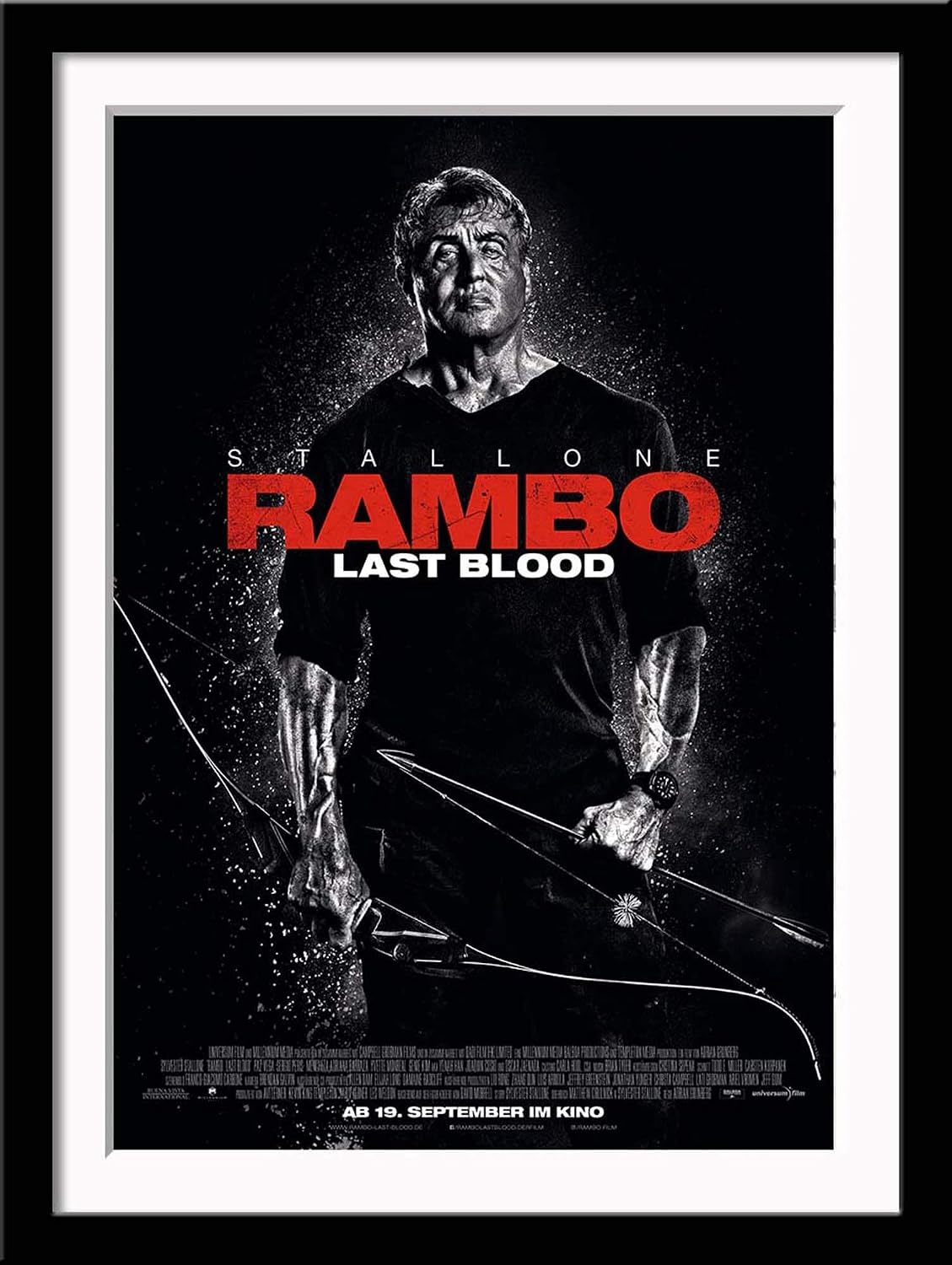 Tallenge - Rambo - Last Blood - Small Framed Poster(Paper,12 x 17 ...