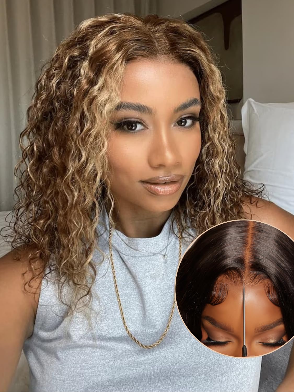 Amazon.com : Nadula Bye Bye Knots Glueless Short Bob Wig 7x5 HD Pre-Cut ...