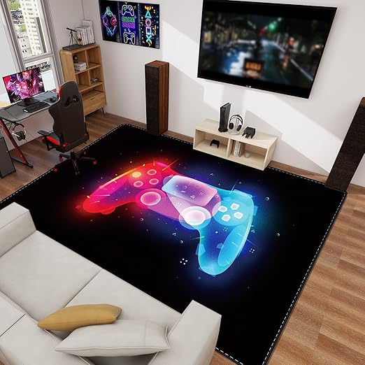 Amazon.com: Gamer Area Rug, 59x78in Large 3D Controller Gaming Rug for ...