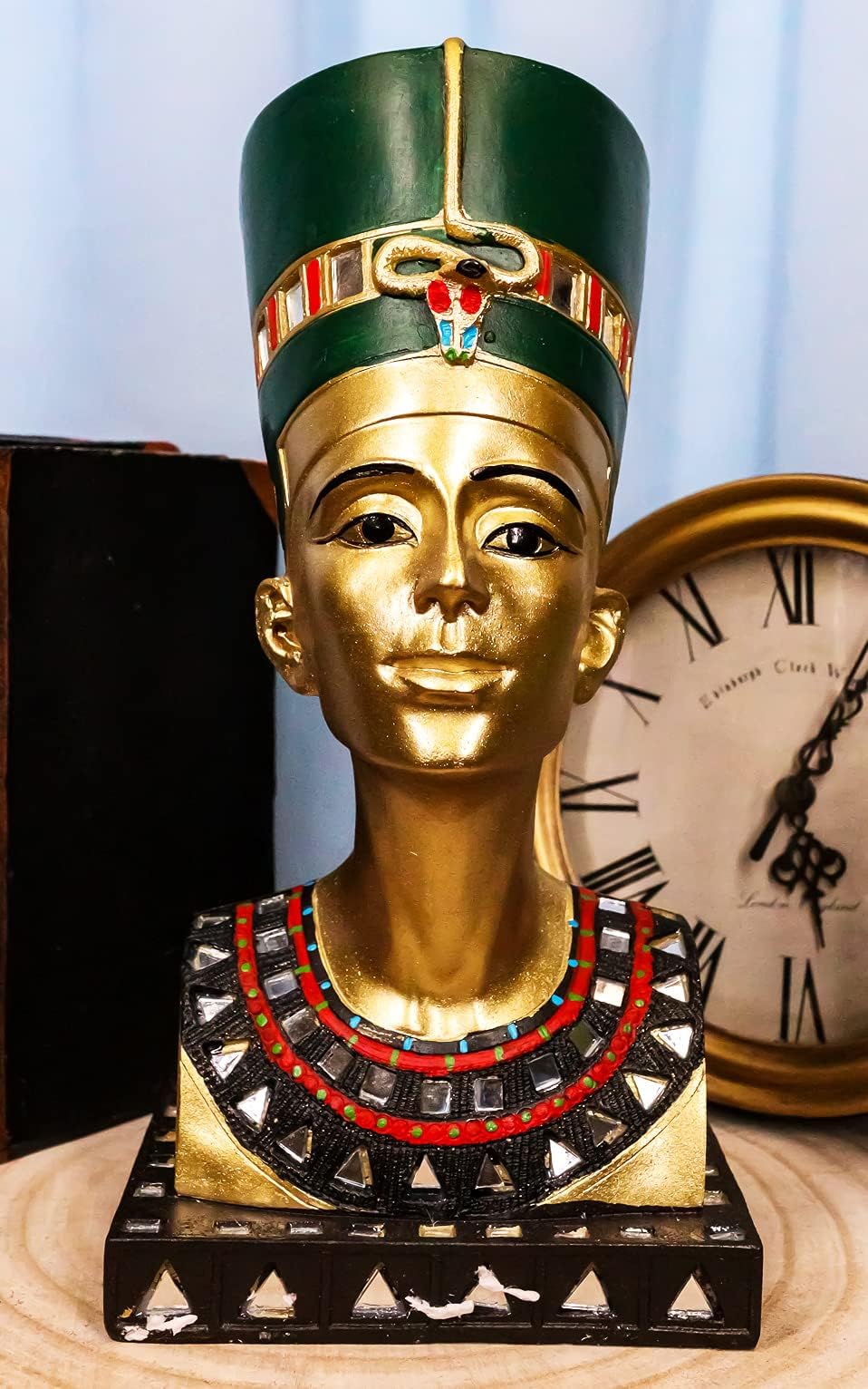 Amazon.com: ARTIBETTER Egyptian King Statue, Resin Material, Gold Color ...