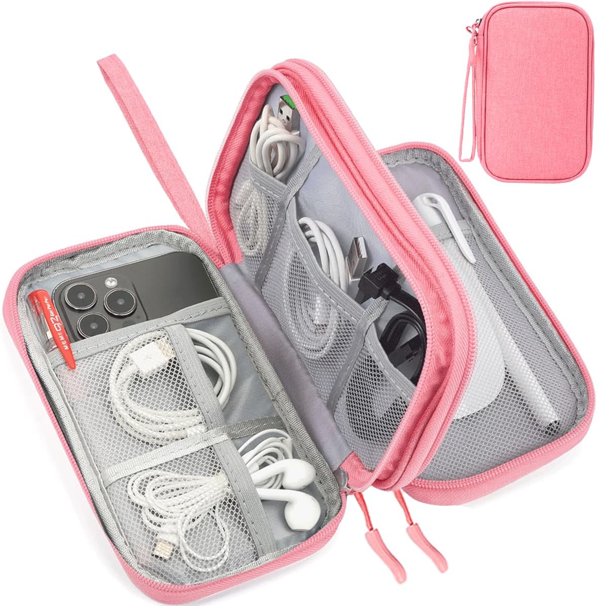 Amazon.com: CAAORDKSO Electronics Travel Organizer, Waterproof Cable ...