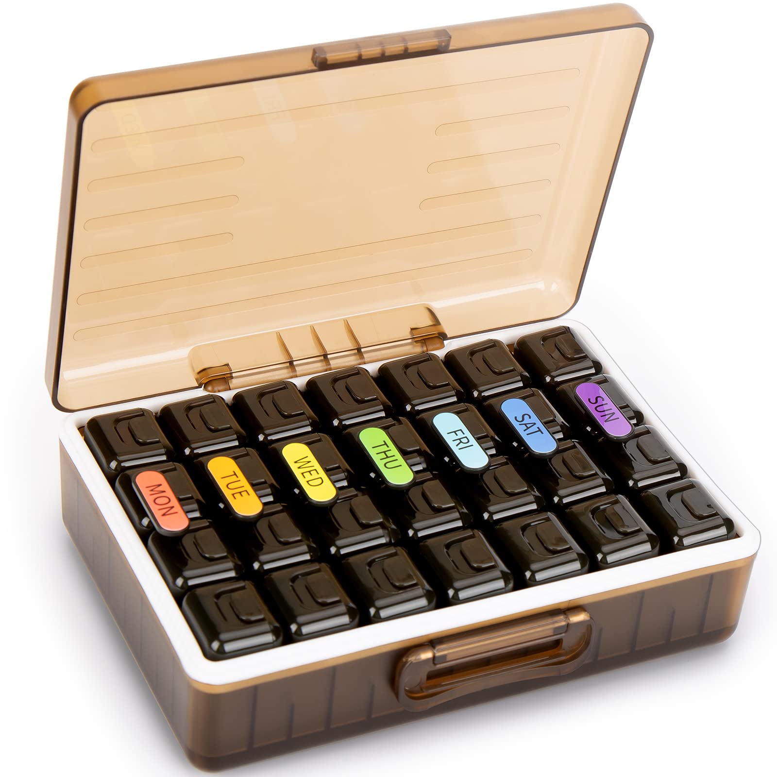 YUSHAN Travel Pill Organizer 4 Times A Day Weekly Pill Box Contains 7 yushan-travel-pill-organizer-4-times-a-day-weekly-pill-box-contains-7