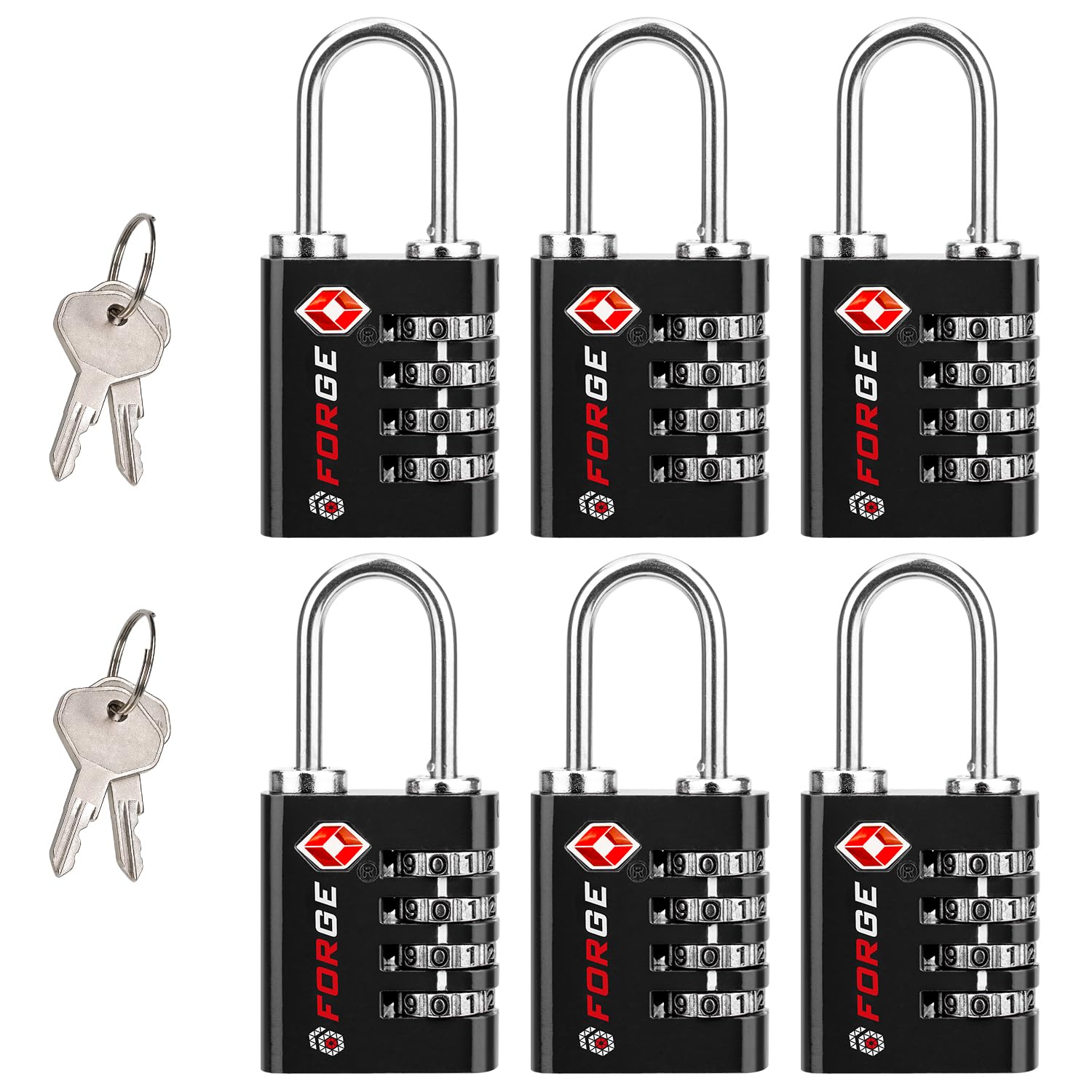 Amazon.com: Forge Dual-Opening: Key or Combination Access Lock, TSA ...