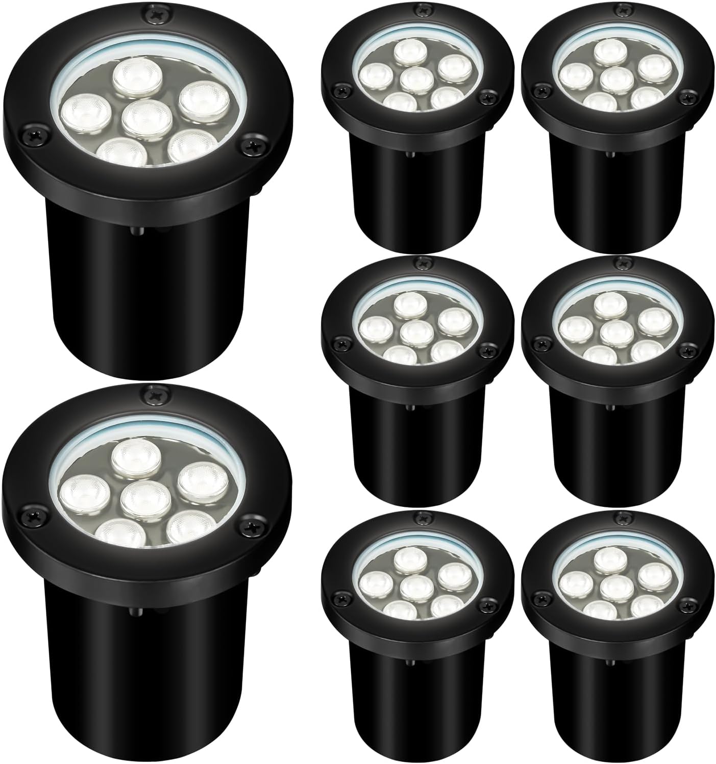 AOAXL 6W LED Landscape Lights, 120V Well Lights IP68 Waterproof 5500k ...