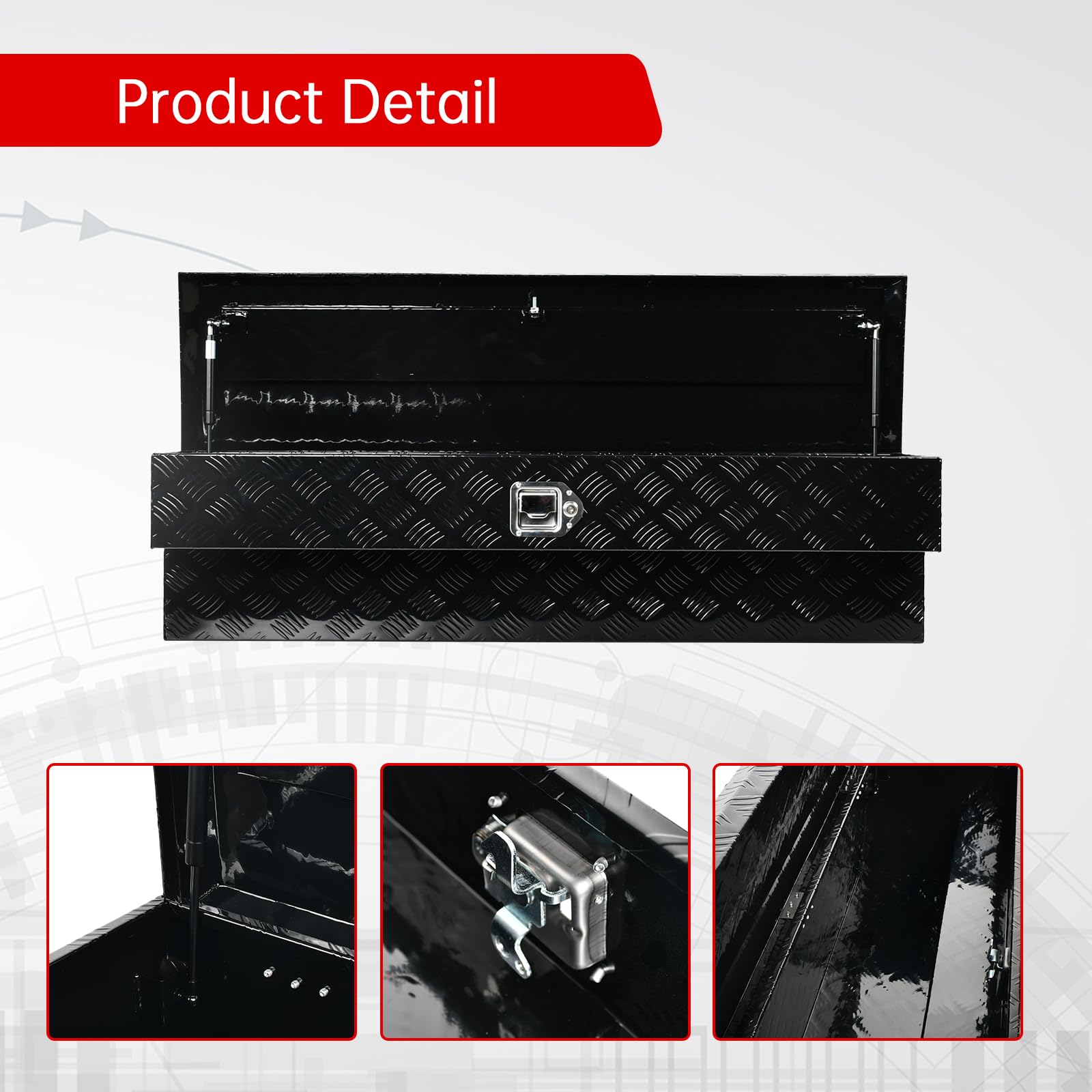 Decked Truck Bed Storage FGJQEFG 48 Inch Aluminum Side Mount Pick Up ...