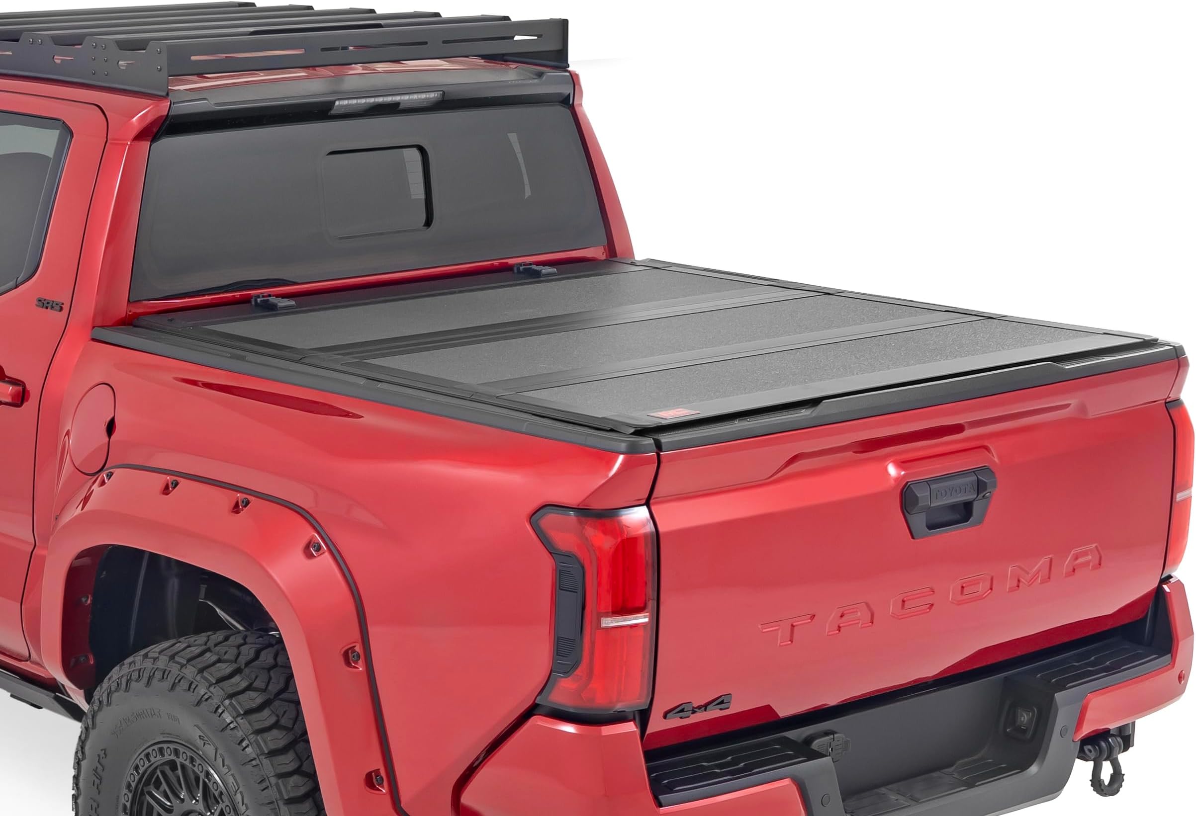 Amazon.com: Rough Country Hard Tri-Fold Truck Bed Tonneau Cover for ...