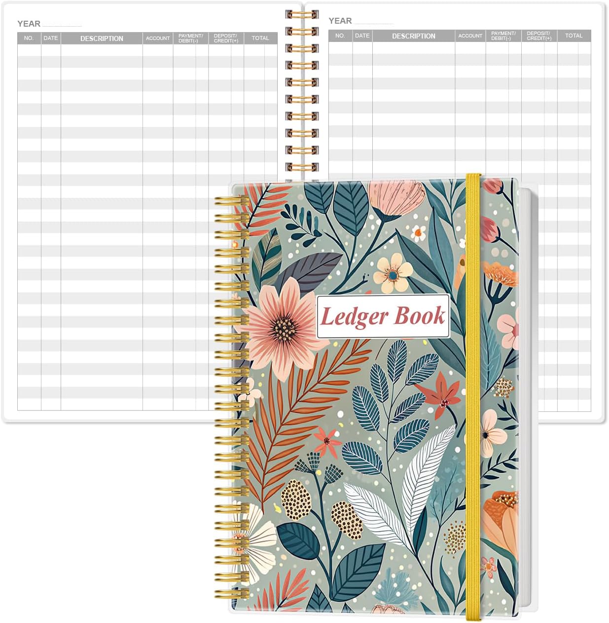 Amazon.com : Ledger Book - A5 Accounting Ledger Book for Bookkeeping ...