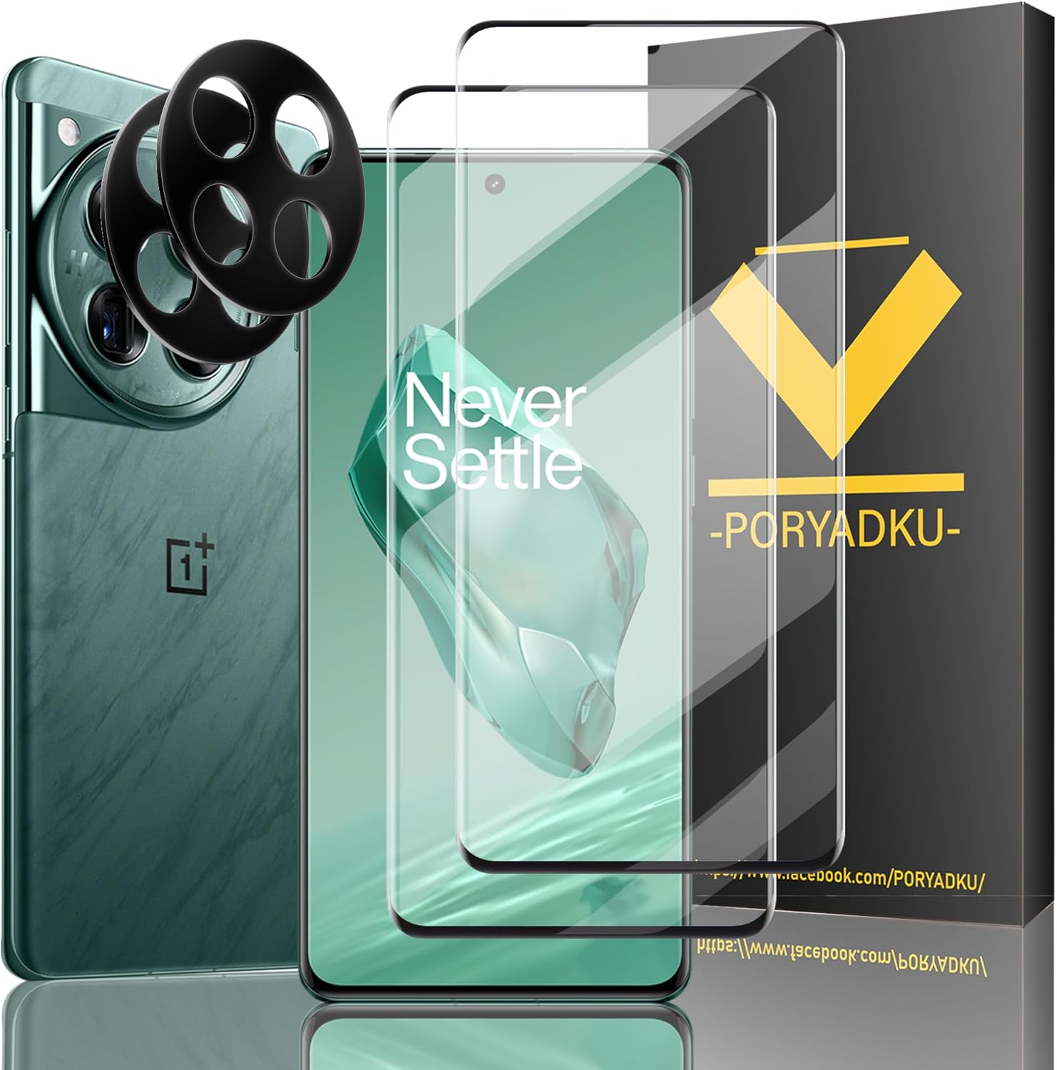 Amazon.com: 2+2 Pcs For OnePlus 12 Screen Protector Tempered Glass 2 ...