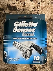 Amazon.com: Gillette Sensor Excel Men's Razor Blade Refills, 10 Count ...