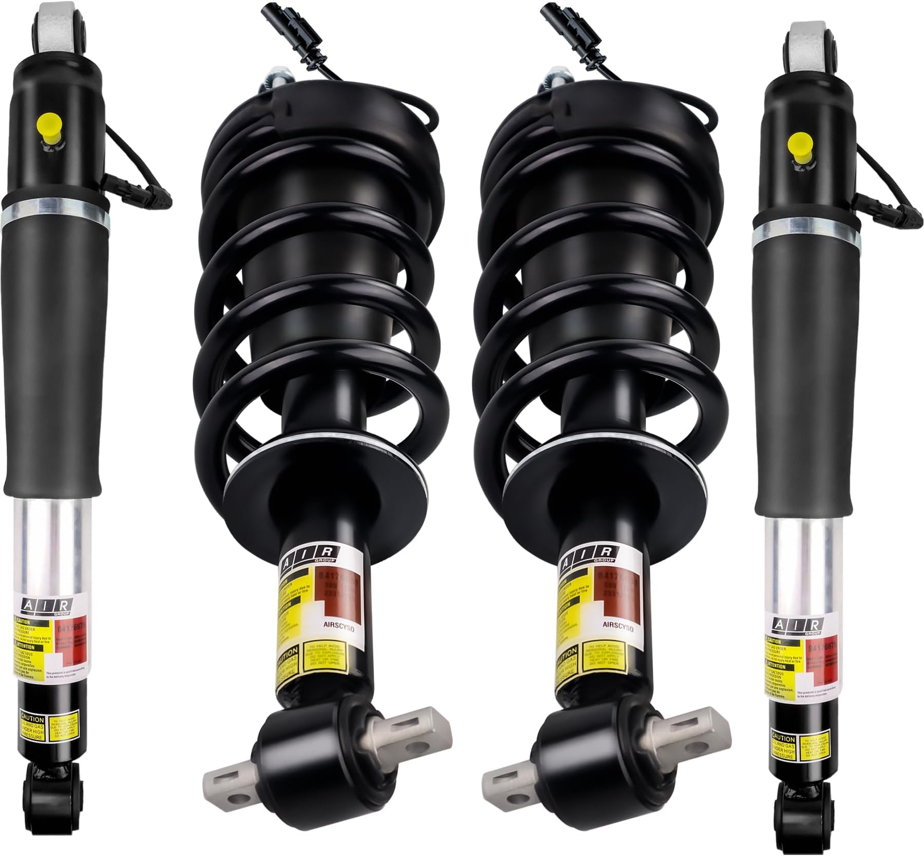 Amazon.com: AIRSCYSO 84176631 84176675 Front And Rear Air Shocks ...