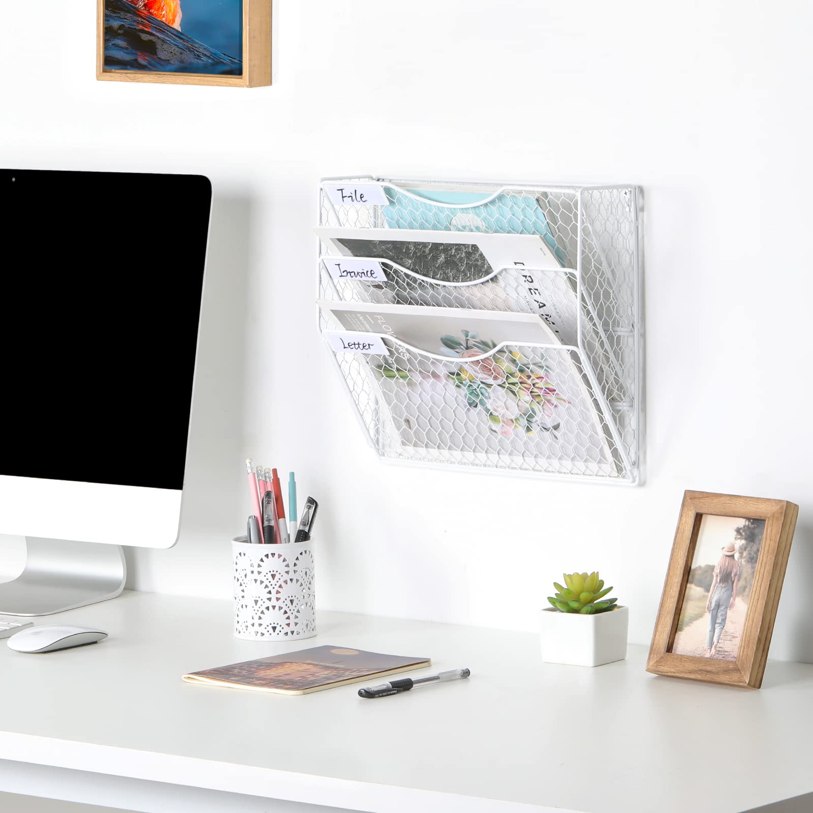 Snapklik.com : PAG Hanging Wall File Holder Office Wall Organizer Mail ...